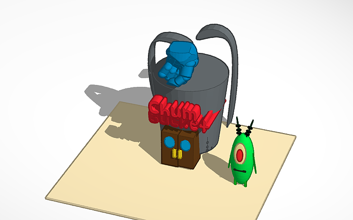 3D design chum bucket | Tinkercad