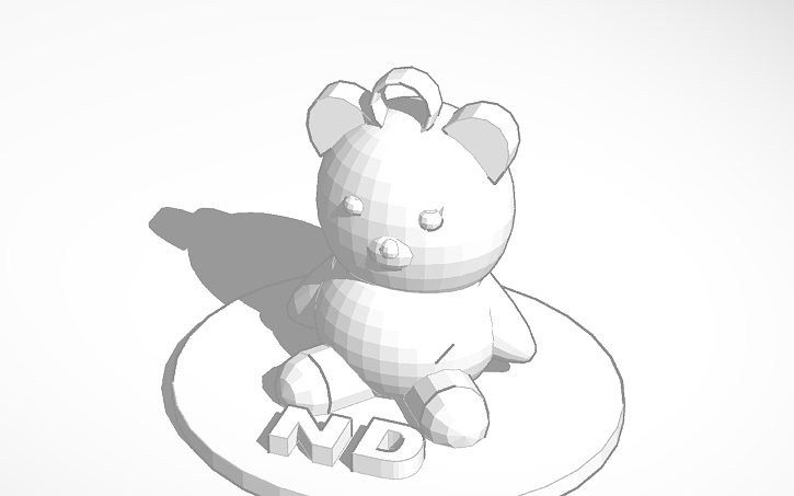 3D design Teddy bear double size | Tinkercad
