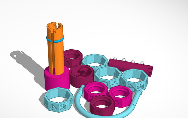3D design code lock (working) - Tinkercad