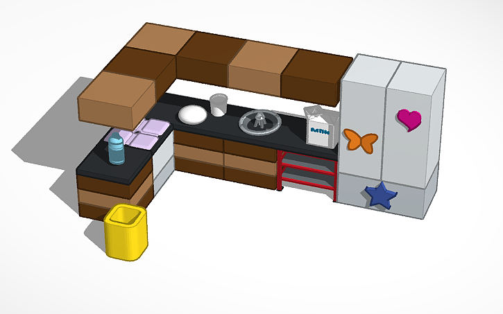 3D design cocina - Tinkercad