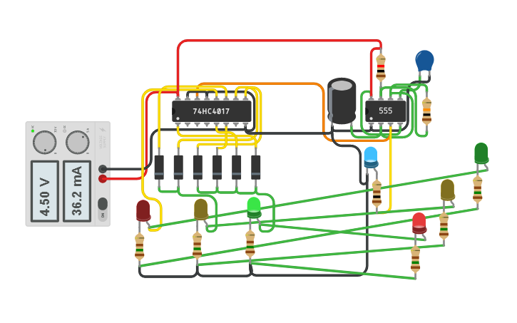 Circuit Design Two Way Uk Traffic Light 555 Timer Cd4017 Decade