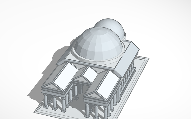 3D design Pantheon - Tinkercad