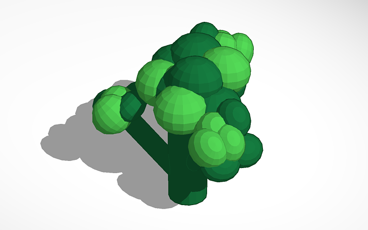 3D design Broccoli - Tinkercad