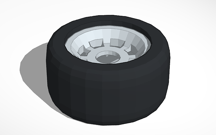 3D design FIRE RC Car Wheel Tutorial Old - Tinkercad