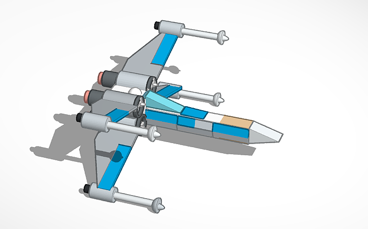 3D design Poe Dameron's x-wing | Tinkercad