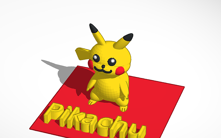 3D design TAOC - Pikachu | Tinkercad