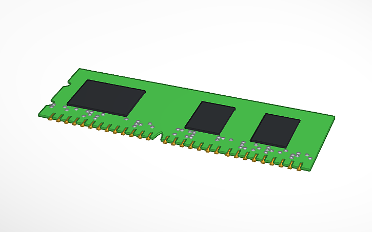 3D design Computer RAM - Tinkercad