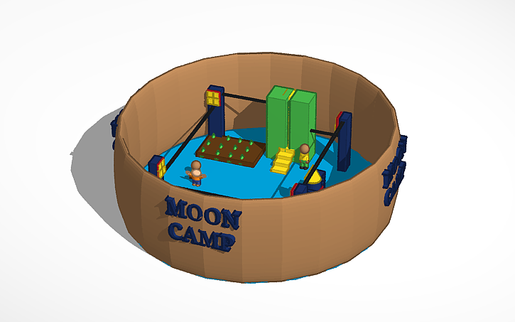 3D design Moon camp - Tinkercad