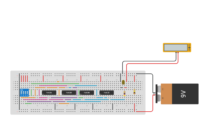 Circuit design ML-ACT2: K-Map Simplification - Tinkercad