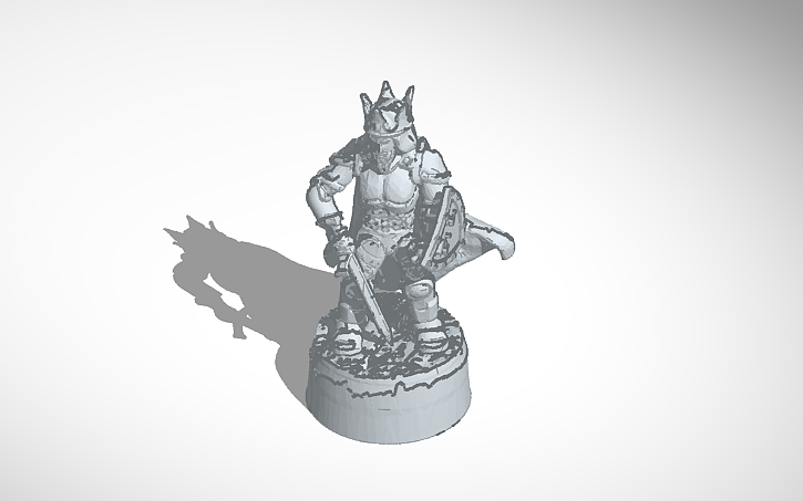 3D design King king chess - Tinkercad