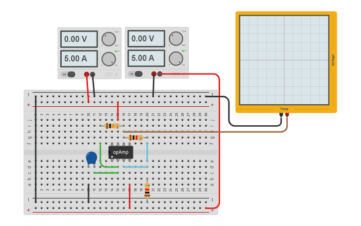 Circuit design Multivibratore astabile con trigger di schmitt - Tinkercad