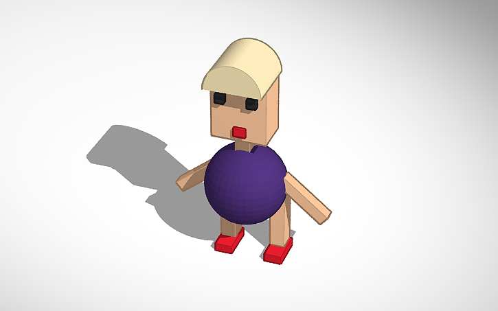 3D design A girl | Tinkercad