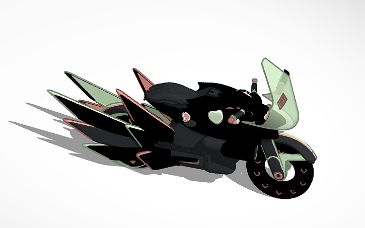 3D design Futuristic Motorcycle - Tinkercad