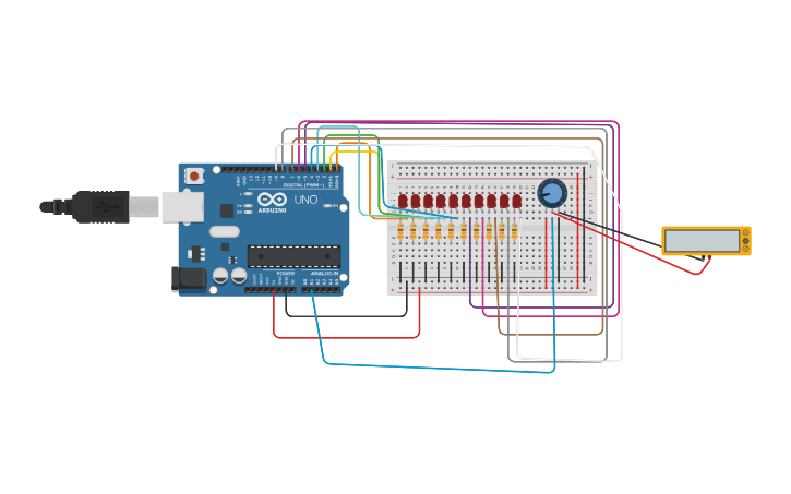 Circuit design ADC_1 - Tinkercad