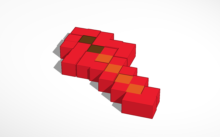 3D design Minecraft Dagger - Tinkercad