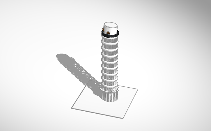 3D design eli's leaning tower of pisa | Tinkercad