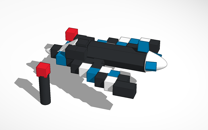 3D design air plane - Tinkercad