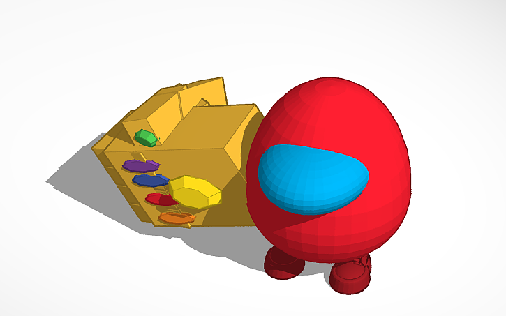 3D design amogus - Tinkercad