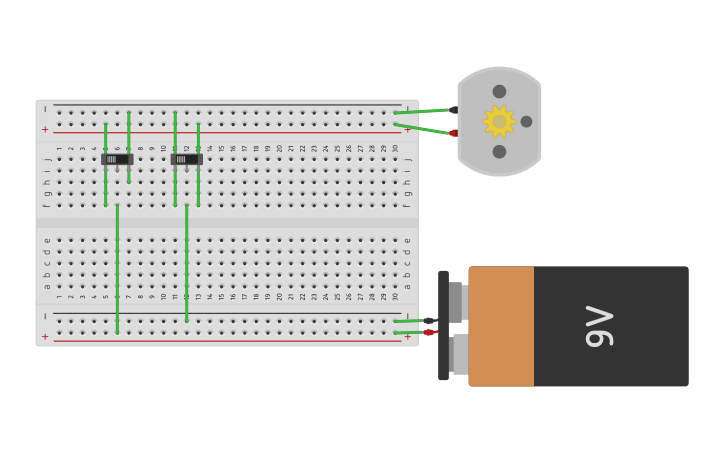 Circuit design Slide Switch Control DM Motor | Tinkercad