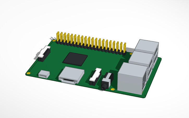 3D design Rasberry Pi - Tinkercad