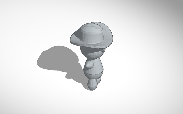3D design Cowboy Figure - Tinkercad