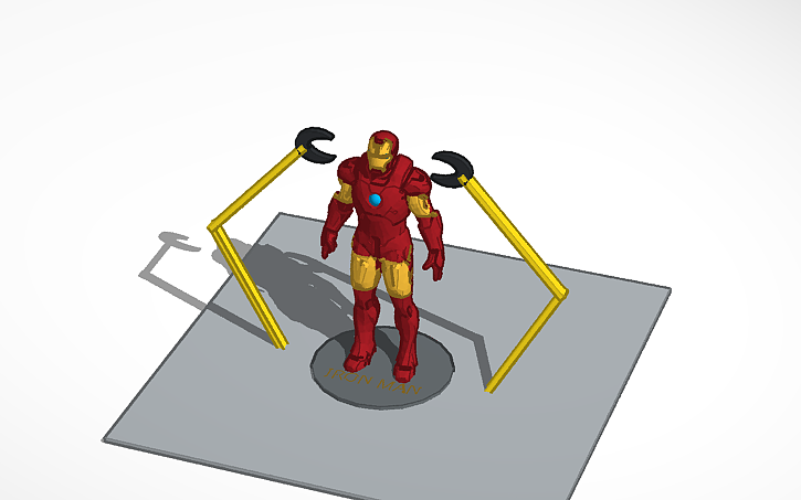 3D design iron man - Tinkercad