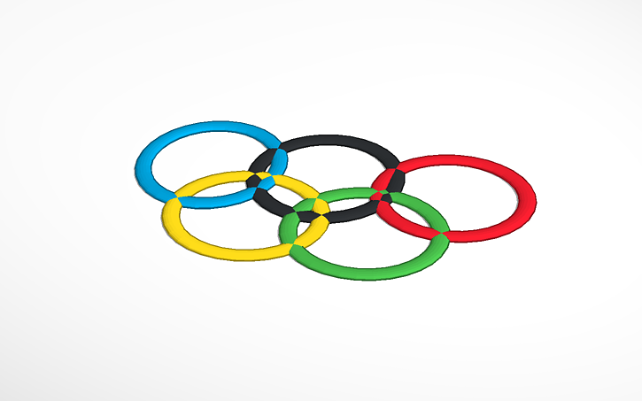 3D design Olympic Rings | Tinkercad