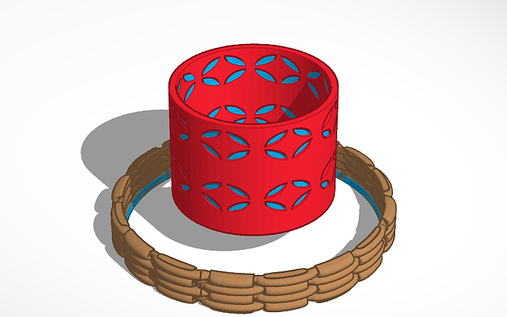 3D design Flower Pot - Tinkercad