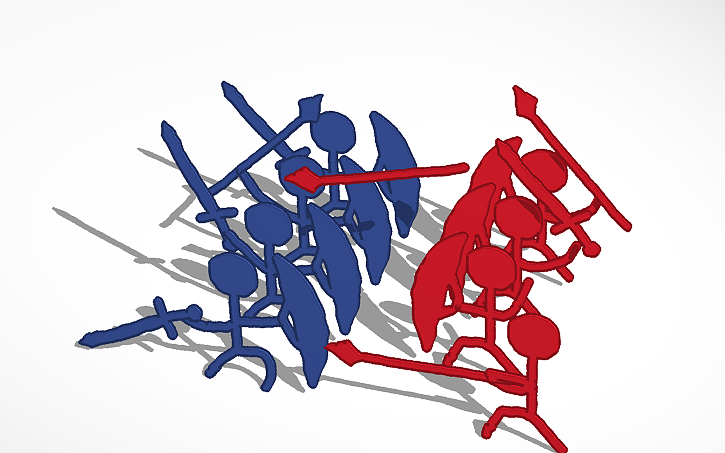 3D design Stick battle: First Encounter | Tinkercad