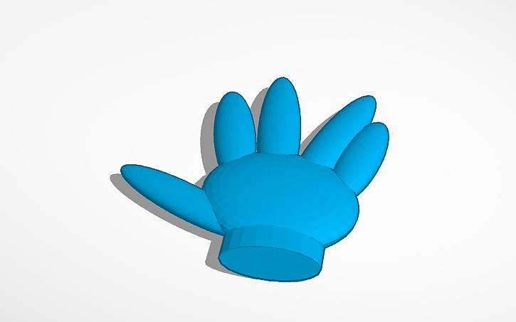 3D design hand-3 - Tinkercad