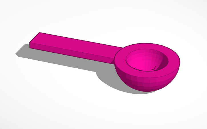 3D design Linus Chang Salt Spoon - Tinkercad