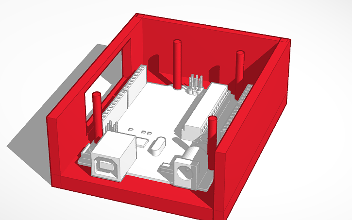 3D design Arduino Case - Tinkercad