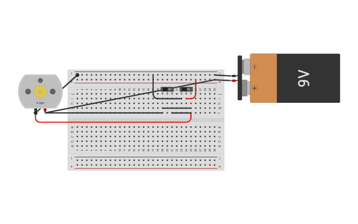 Circuit design A3144 - Tinkercad