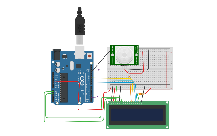 Circuit design Desafio 4_1 Nivel II Ardu | Tinkercad