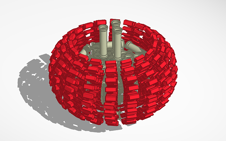 3D design gravity data node and loop concept - Tinkercad