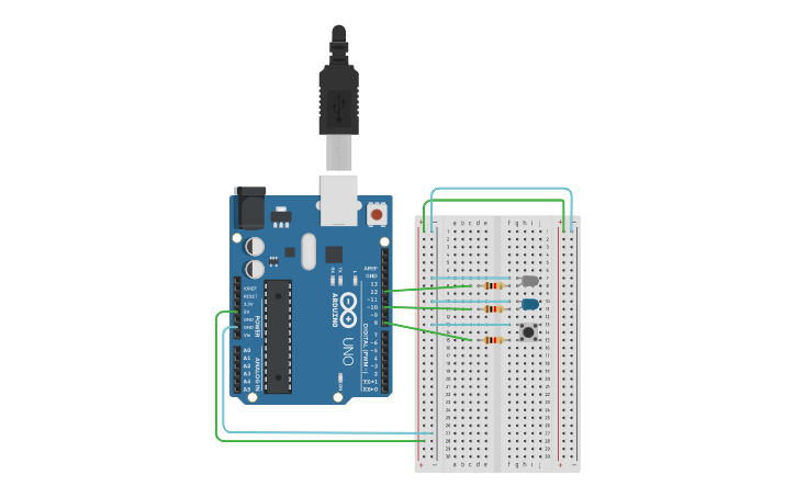Circuit design BUTTONS ver1 - Tinkercad