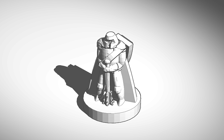 3D design Human Cleric RPG Miniature | Tinkercad