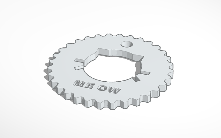 3D design Cat- Gear - Tinkercad