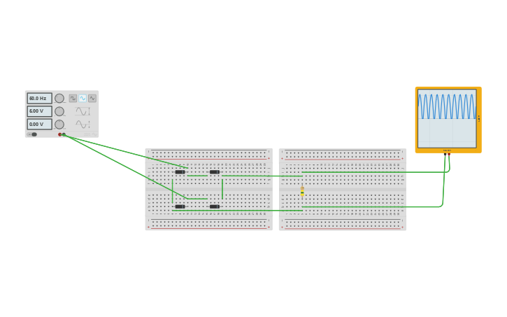 Circuit Design Rectifier Tinkercad
