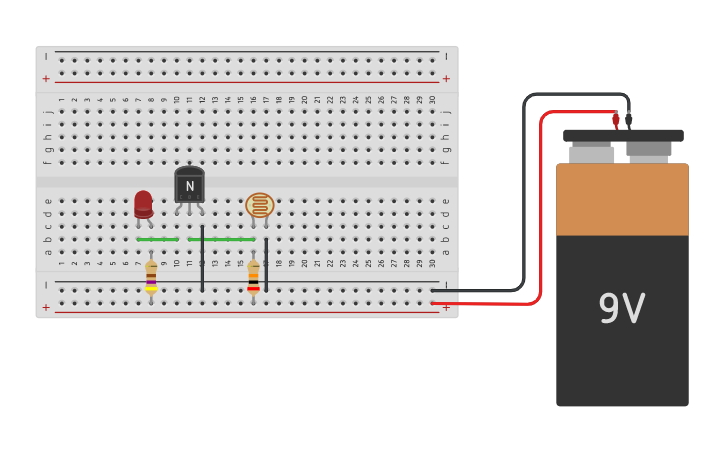 Circuit Design Dark Sensor With Npn Tinkercad