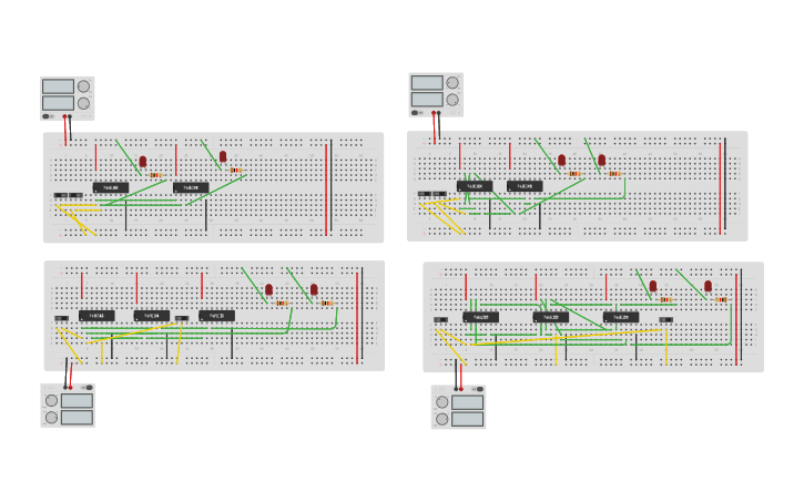 Circuit Design Digital Lab Exp 4 Tinkercad