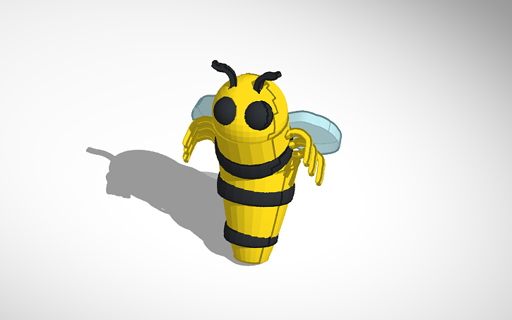 3D design queen bee - Tinkercad