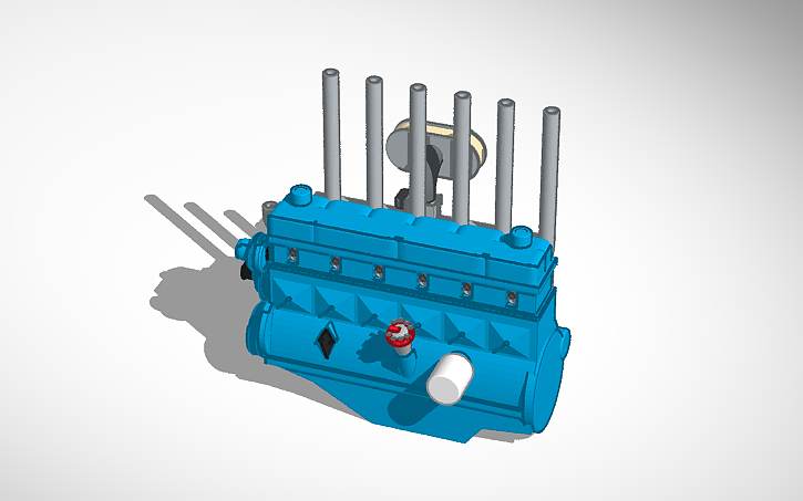3D design Ford 300 Inline six - Tinkercad
