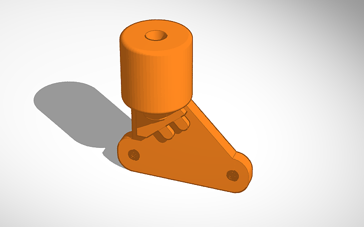3D design cnc drag knife voor 6 mm as - Tinkercad