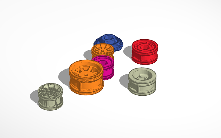 3D design roda lego - Tinkercad