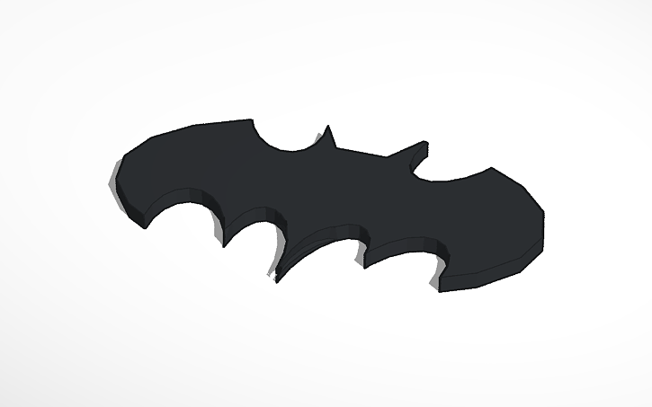 3D design Batman Logo | Tinkercad