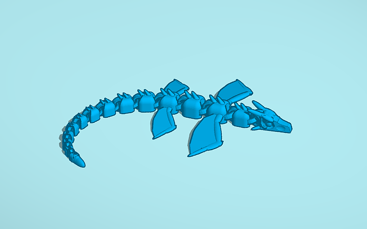 3d Design Articulated Sea Dragon Tinkercad
