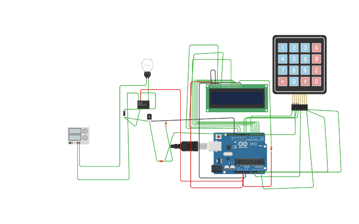 Circuit Design Password Based Control Circuit Tinkercad