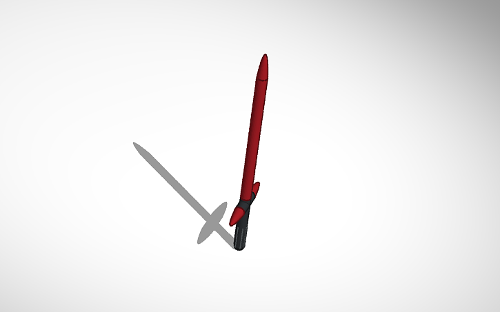 3d Design Kylo Ren Lightsaber Tinkercad