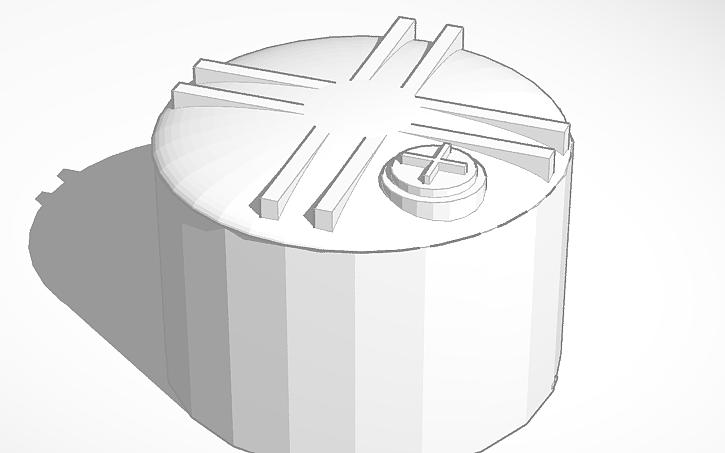3D design chemical tank - Tinkercad